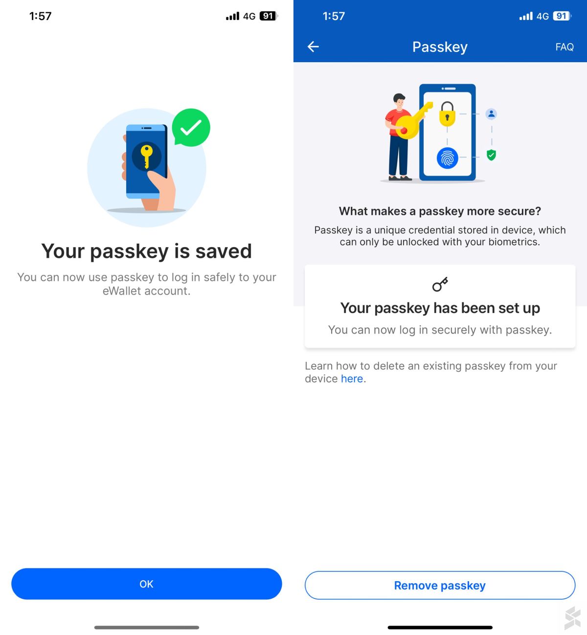 Touch 'n Go eWallet begins rolling out PassKey authentication, Face ID ...