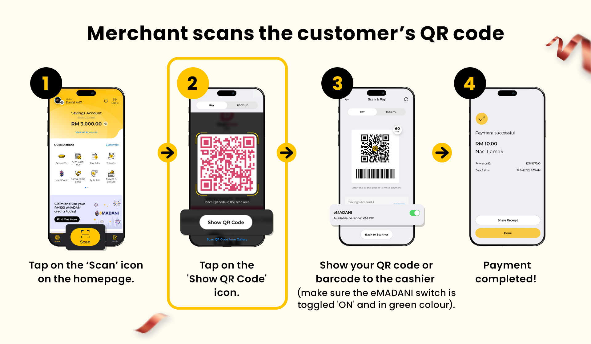 Claim your RM100 eMADANI with the Maybank MAE app, and spend it at over ...