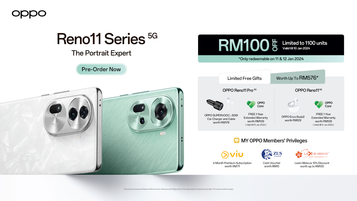 OPPO Reno 11 Malaysia: Here's the pre-order freebies list
