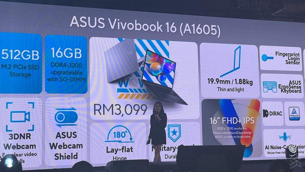 Asus Vivobook 16: Large 16-inch laptop with Intel Core 5 processor ...