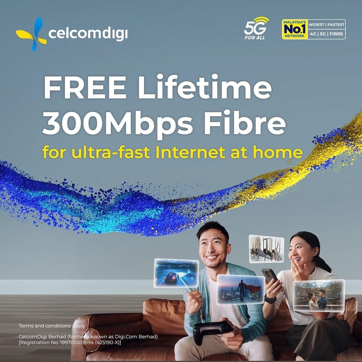 This 5G Postpaid plan also comes with free 300mbps broadband