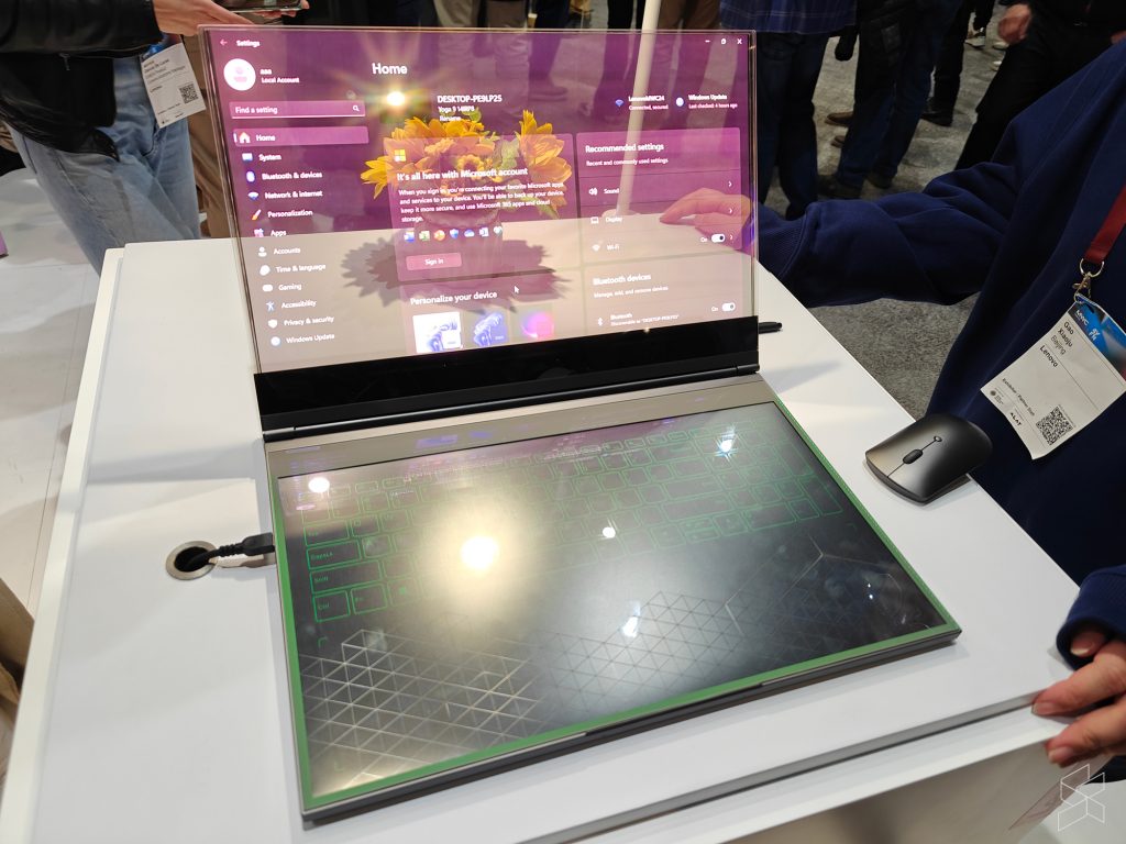 Lenovo's weird proof of concept laptop has a 17.3-inch, Micro-LED ...