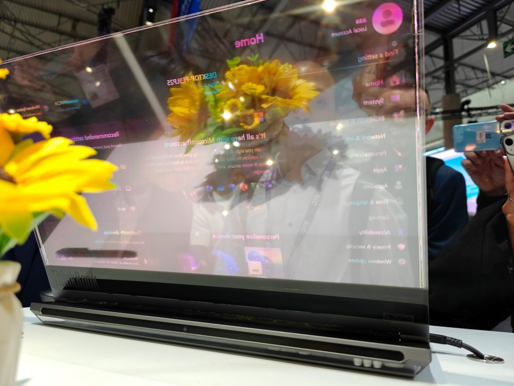 Lenovo's weird proof of concept laptop has a 17.3-inch, Micro-LED ...