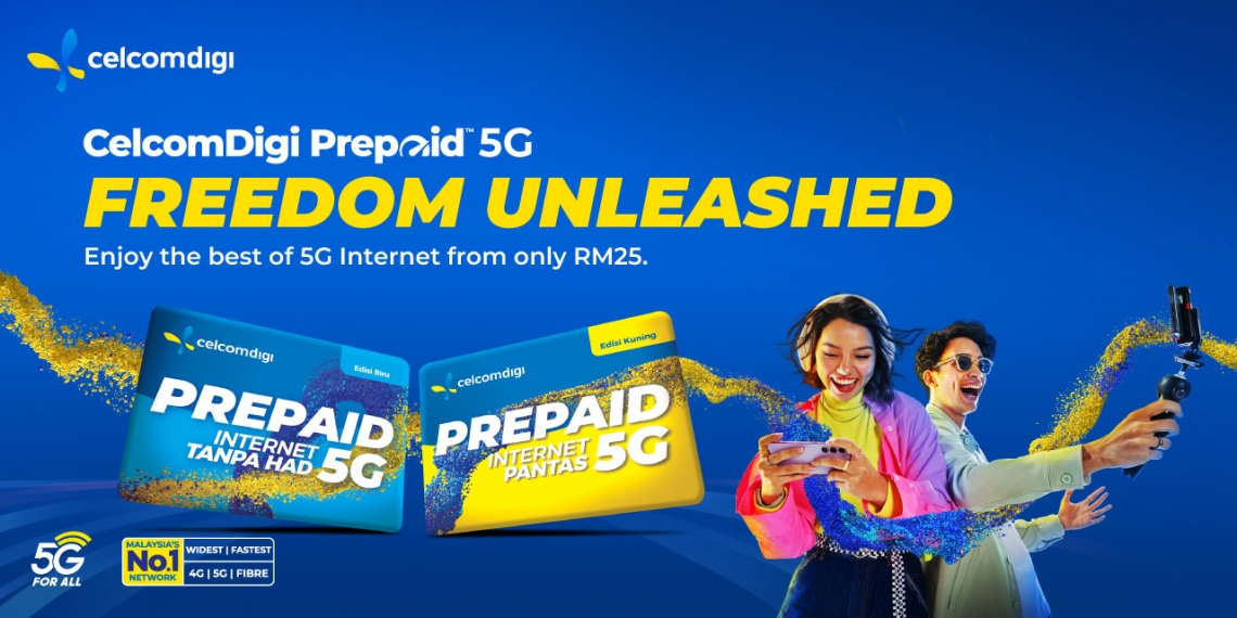 New CelcomDigi Prepaid 5G: Unlimited ‘Biru’ or High-speed ‘Kuning’ from ...