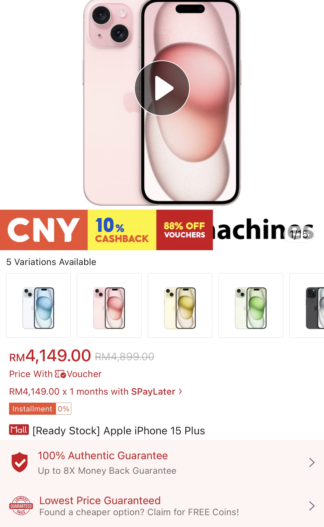 Deal: iPhone 15 Plus now offered with up to RM800 discount - SoyaCincau