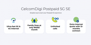 CelcomDigi Postpaid 5G SE: Up to 60GB 5G data for RM40/month