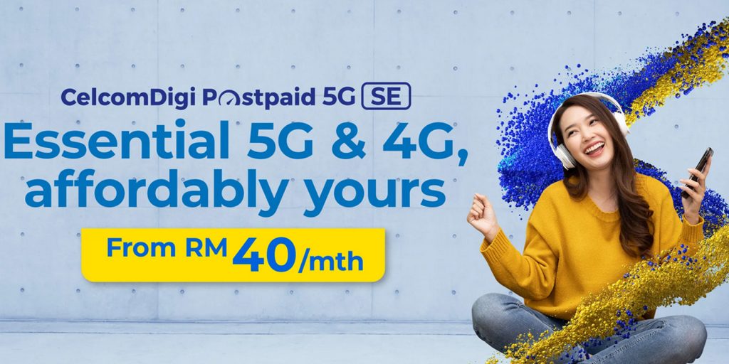 CelcomDigi Postpaid 5G SE: Up to 60GB 5G data for RM40/month