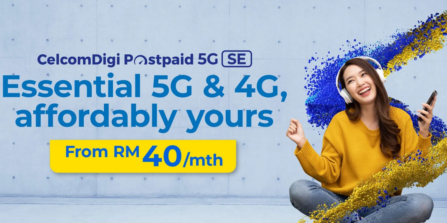 CelcomDigi Postpaid 5G SE: Up to 60GB 5G data for RM40/month