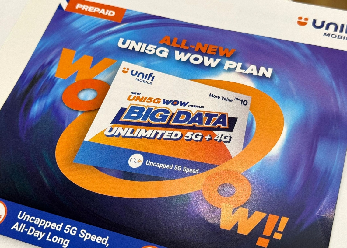 Uni5G Wow Prepaid: Unlimited 5G data with no speed cap for RM35 - SoyaCincau