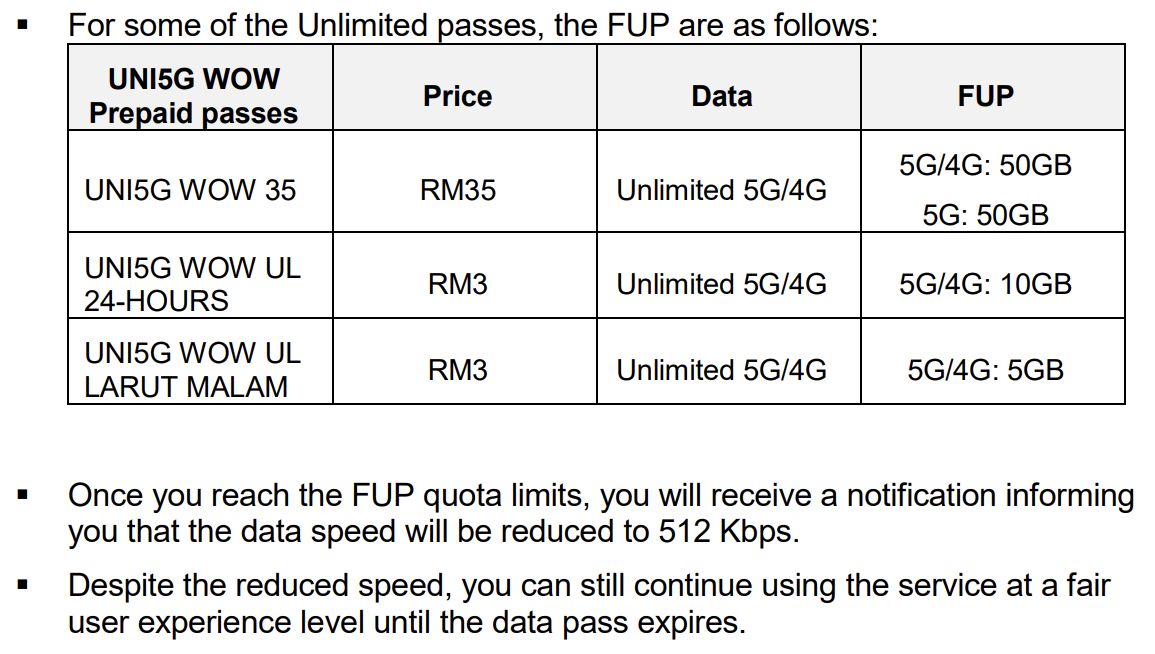 Uni5G Wow Prepaid: Unlimited 5G data with no speed cap for RM35 ...