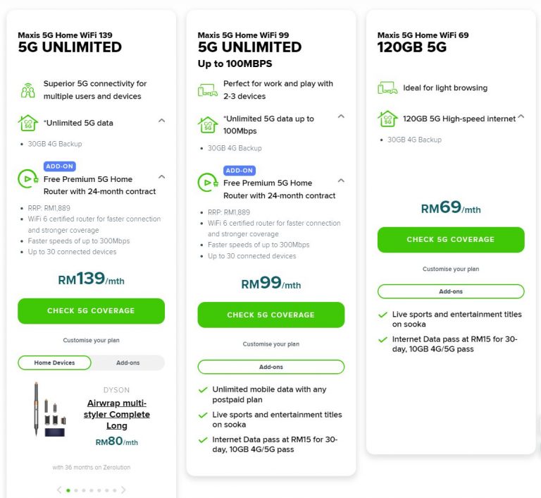 Maxis 5G Home WiFi: 5G broadband from RM69/month