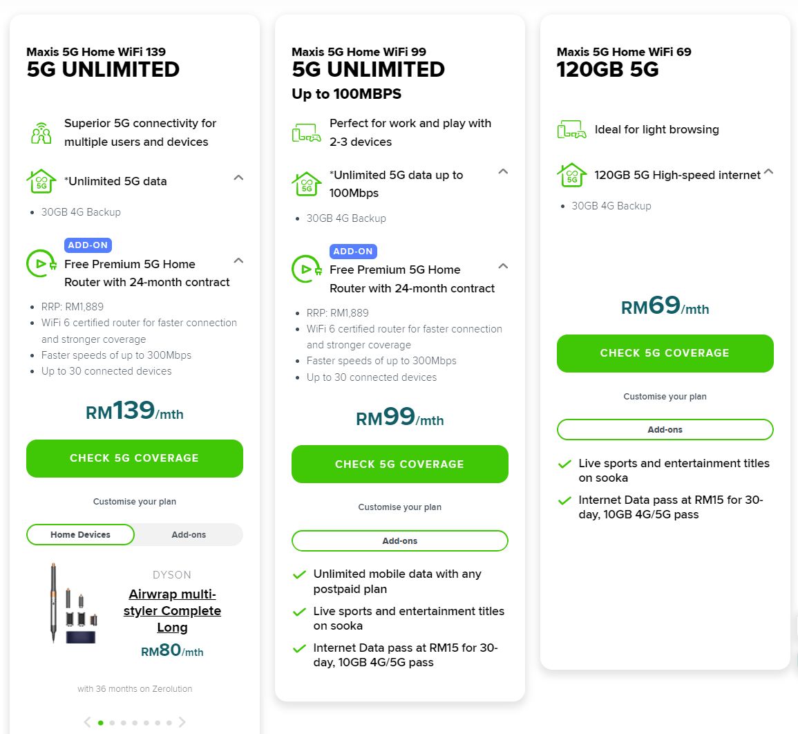 Maxis 5G Home WiFi: 5G broadband from RM69/month