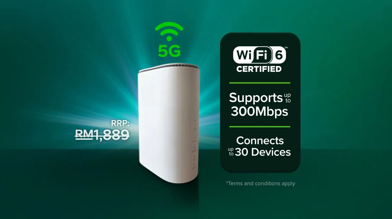 Maxis 5G Home WiFi: 5G broadband from RM69/month