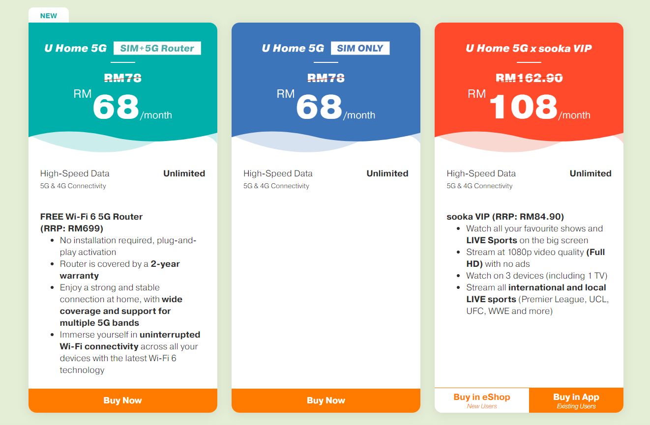 U Mobile offers free 5G router on U Home 5G broadband