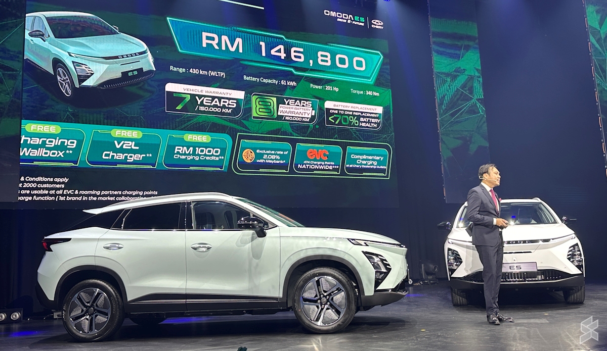 Chery Omoda E5 electric SUV now in Malaysia for RM146,800