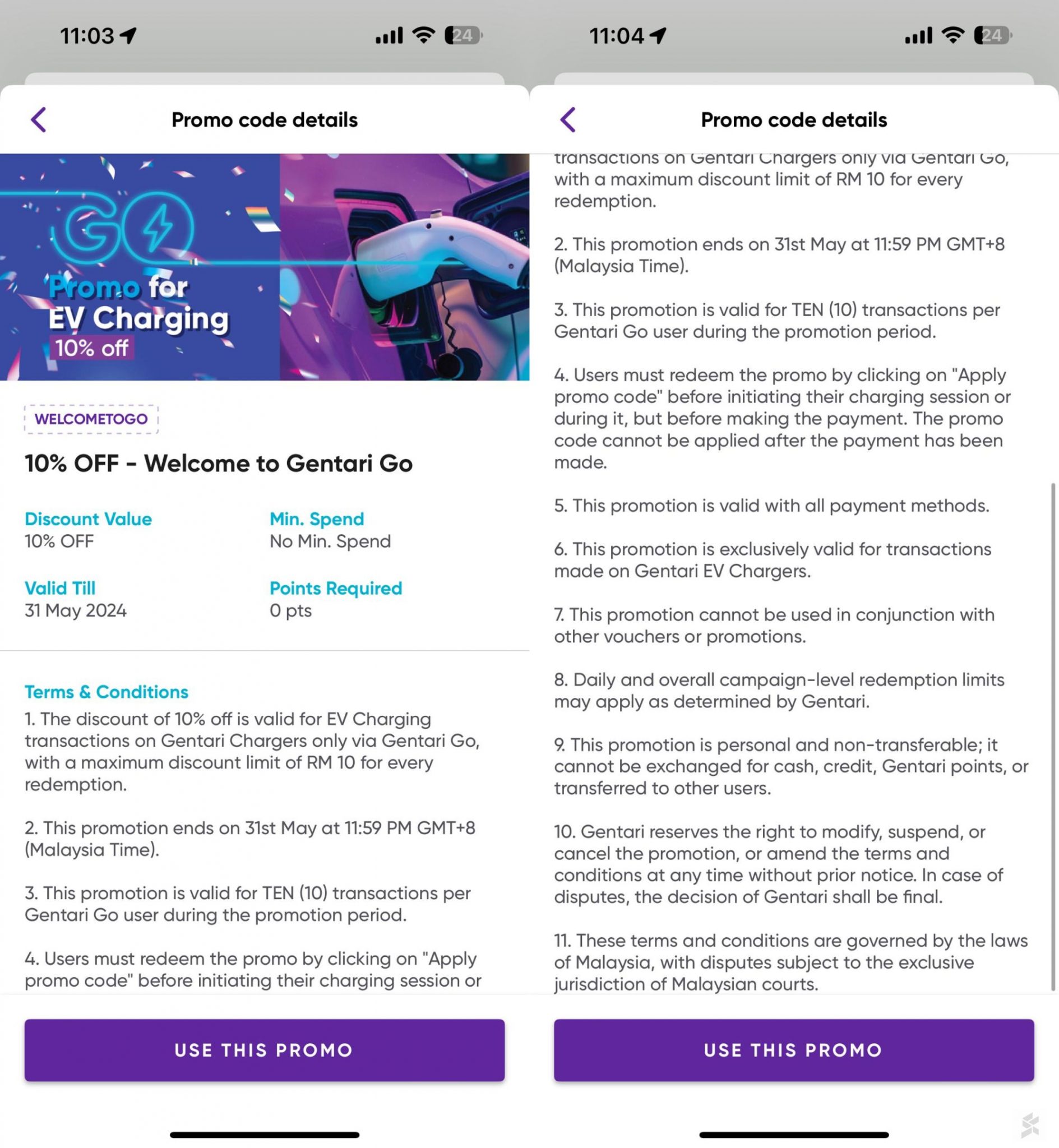 Gentari Go: 10% off for EV charging. Here's how to redeem