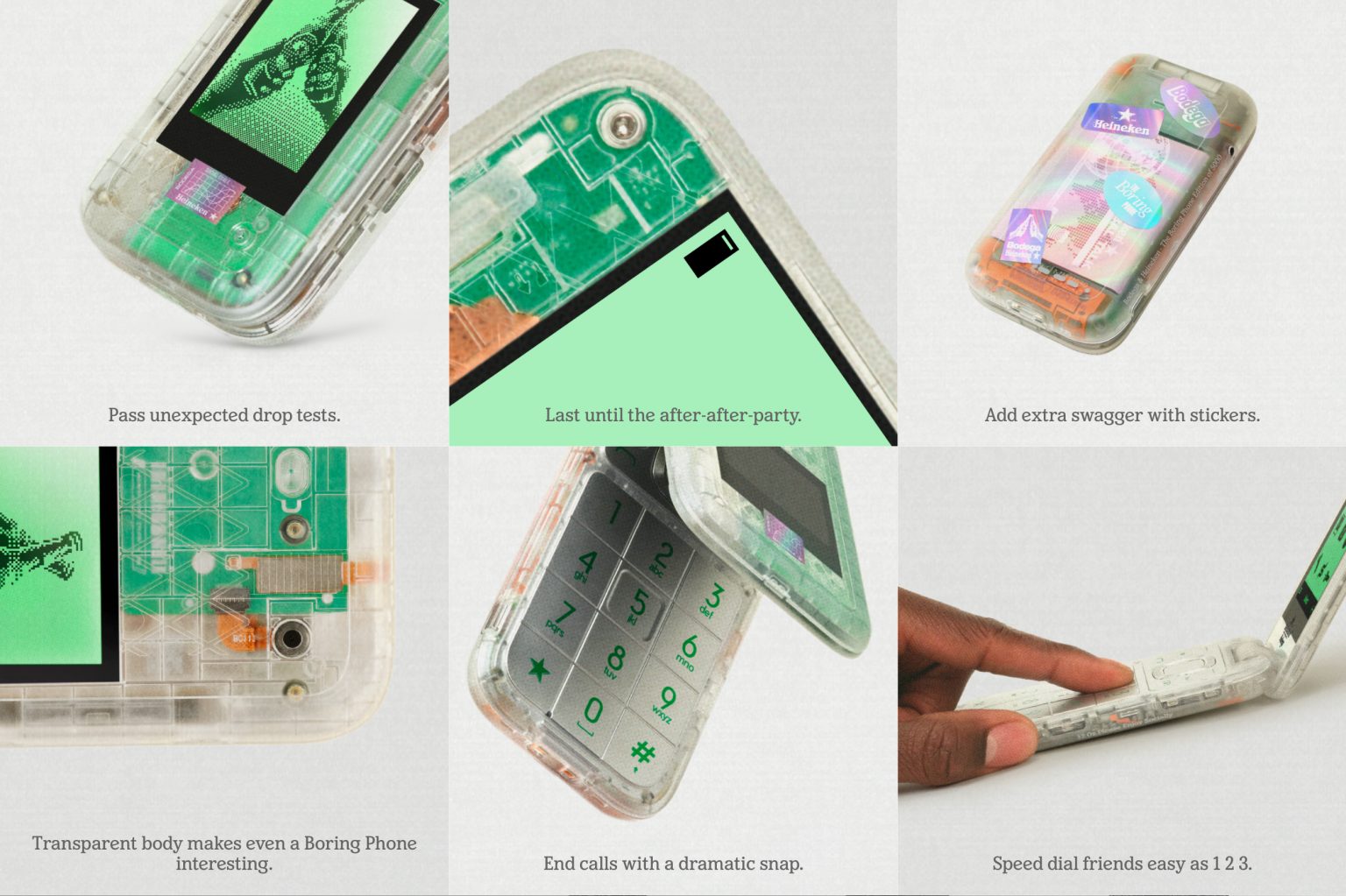 The Boring Phone: Heineken's new nostalgic flip phone