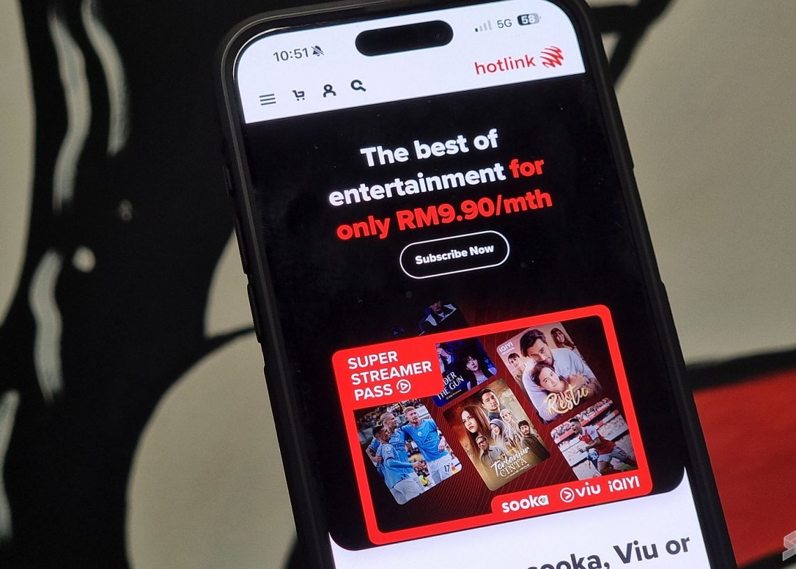 Hotlink Super Streamer: Sooka, Viu or iQiyi with data