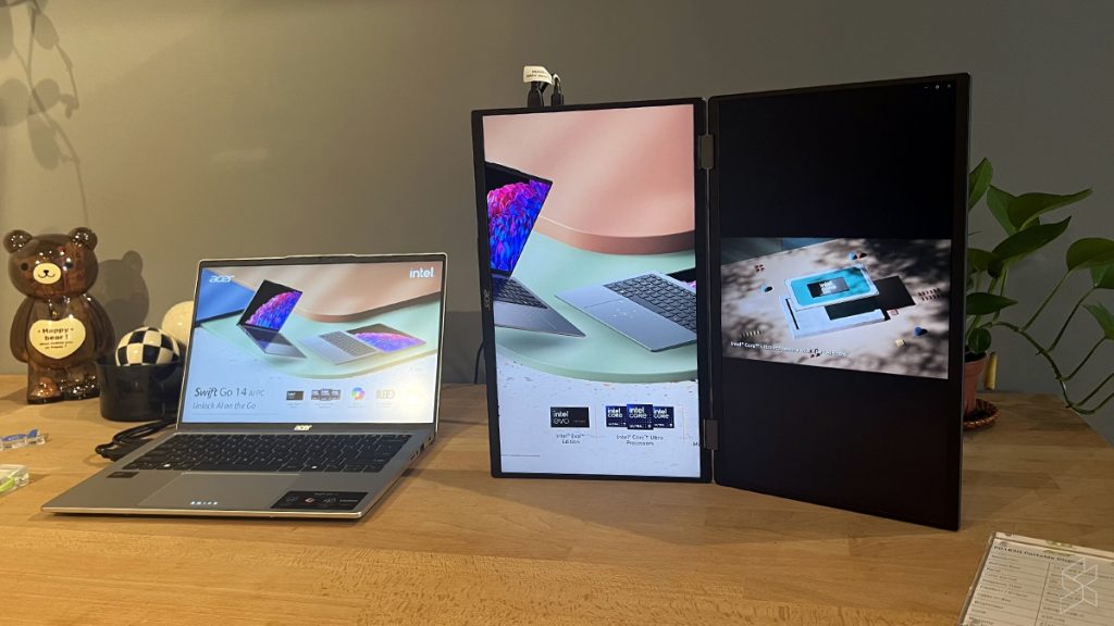 Acer PD163Q: Portable monitor with two 15.6" displays, priced at RM1,699