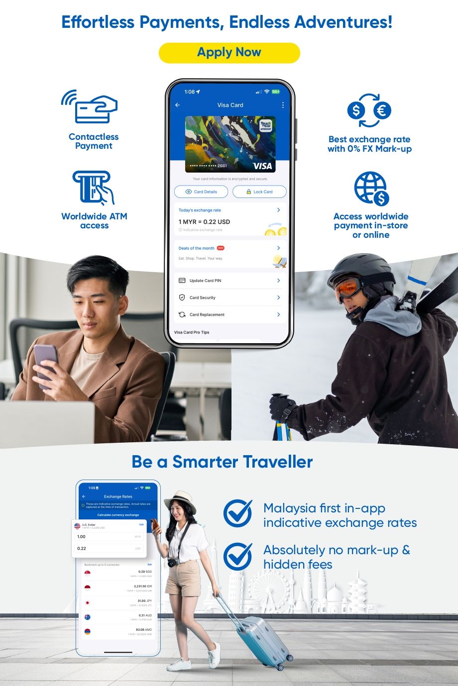 TNG eWallet Visa Card: Zero FX markup for overseas payment