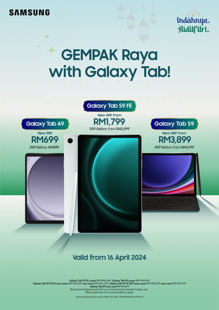 Samsung Galaxy Tab A9 LTE now priced at RM699