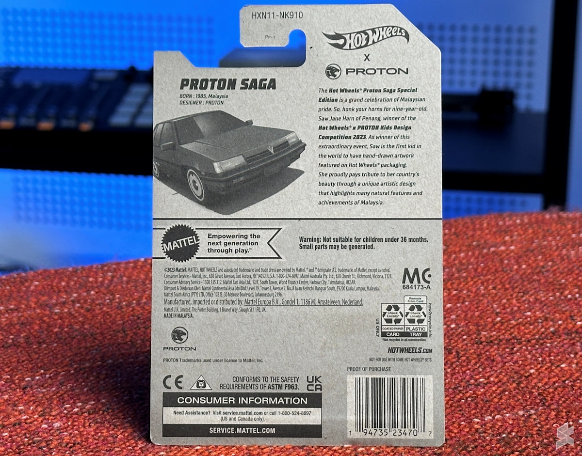 Hot Wheels Proton Saga Special Edition is now on sale