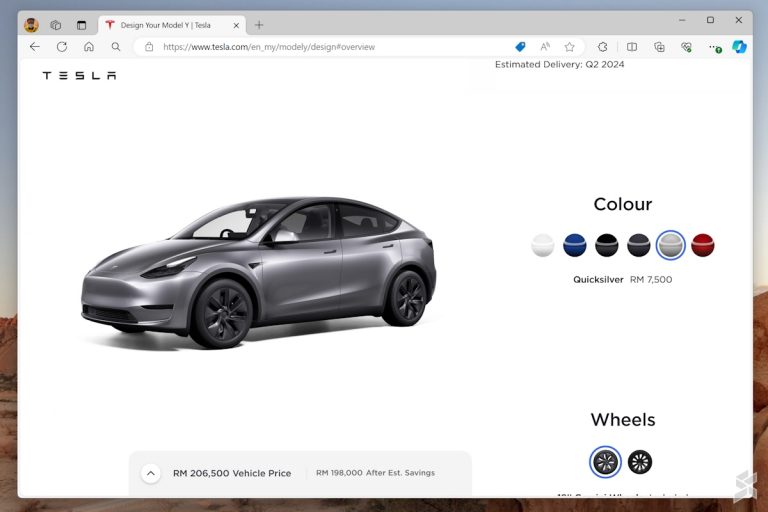 Tesla Model Y Malaysia: Now available with Quicksilver colourway