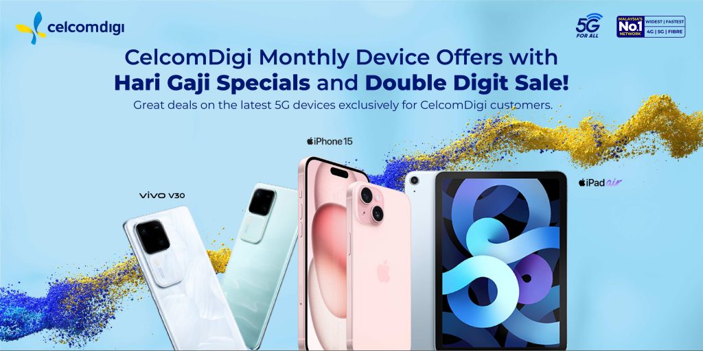 CelcomDigi: Up to RM1,200 off on Apple devices; no contract!