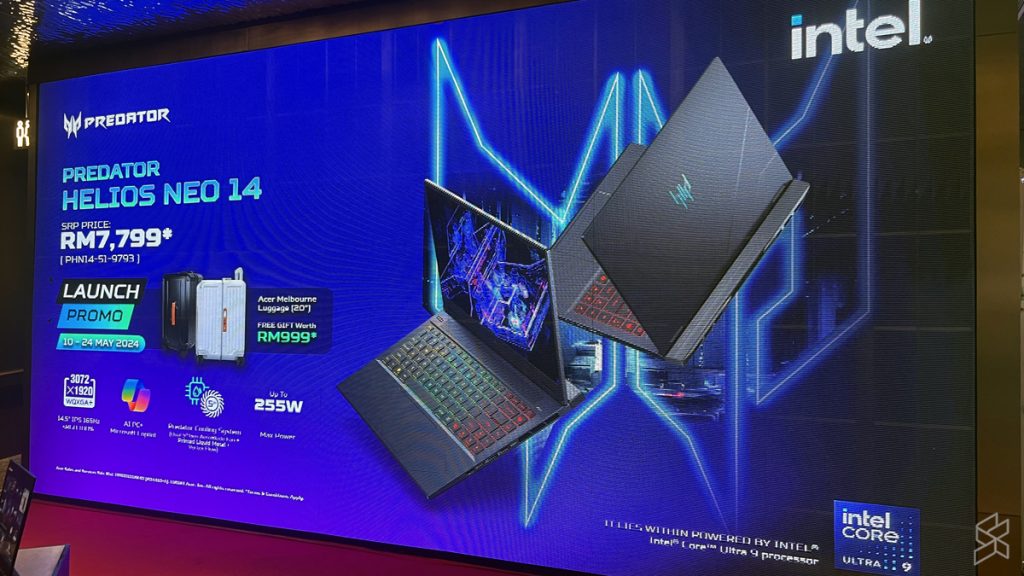 Predator Helios Neo 14 Malaysia: Compact 14.5" gaming laptop for RM7,799