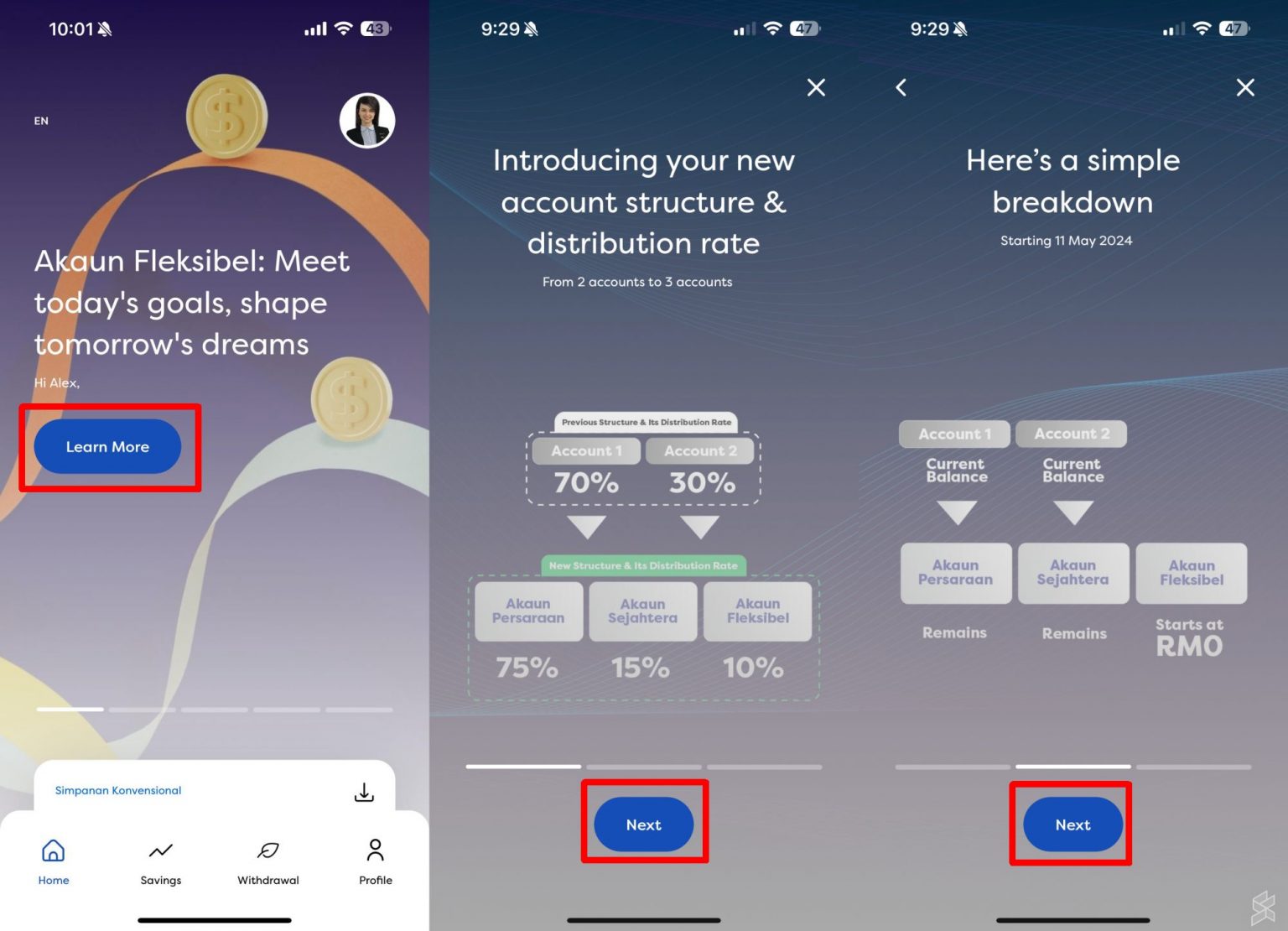 EPF Account 3: How to transfer funds to Account Fleksibel