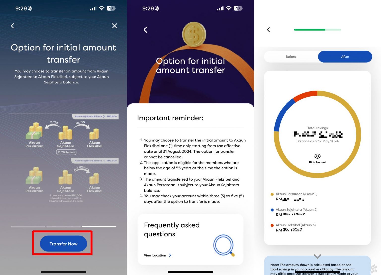 EPF Account 3: How to transfer funds to Account Fleksibel