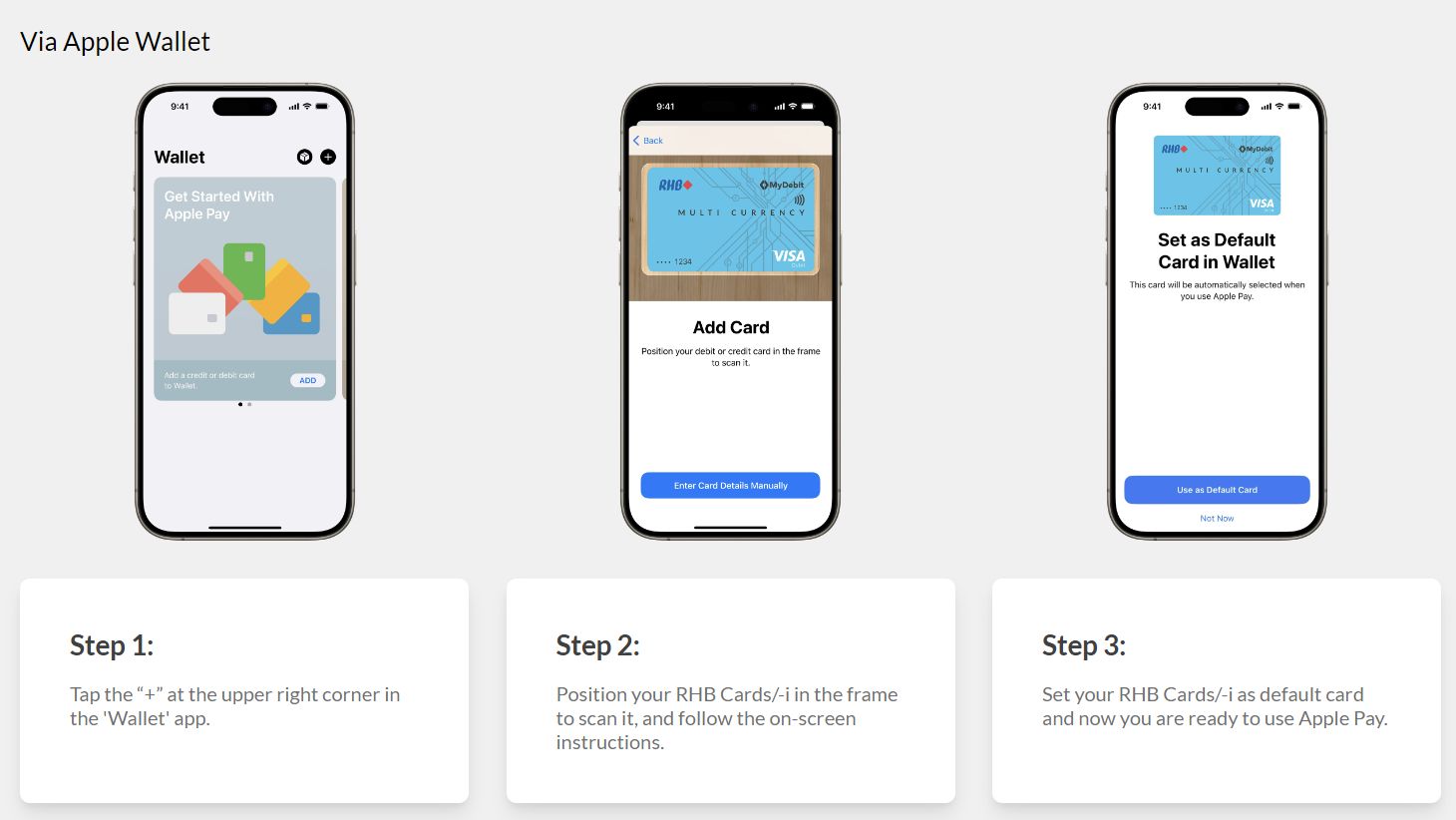 RHB now supports Apple Pay. Here's how to add your card