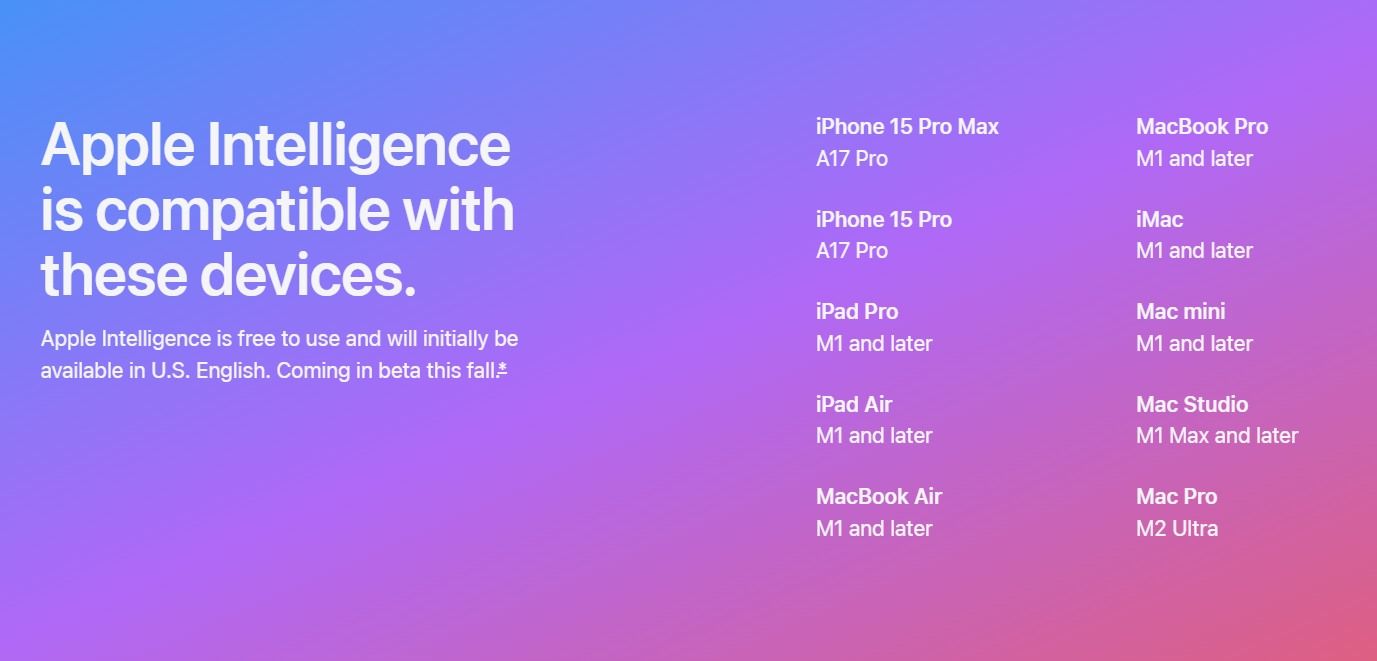 Apple Intelligence: New AI features for iPhone, iPad and Mac