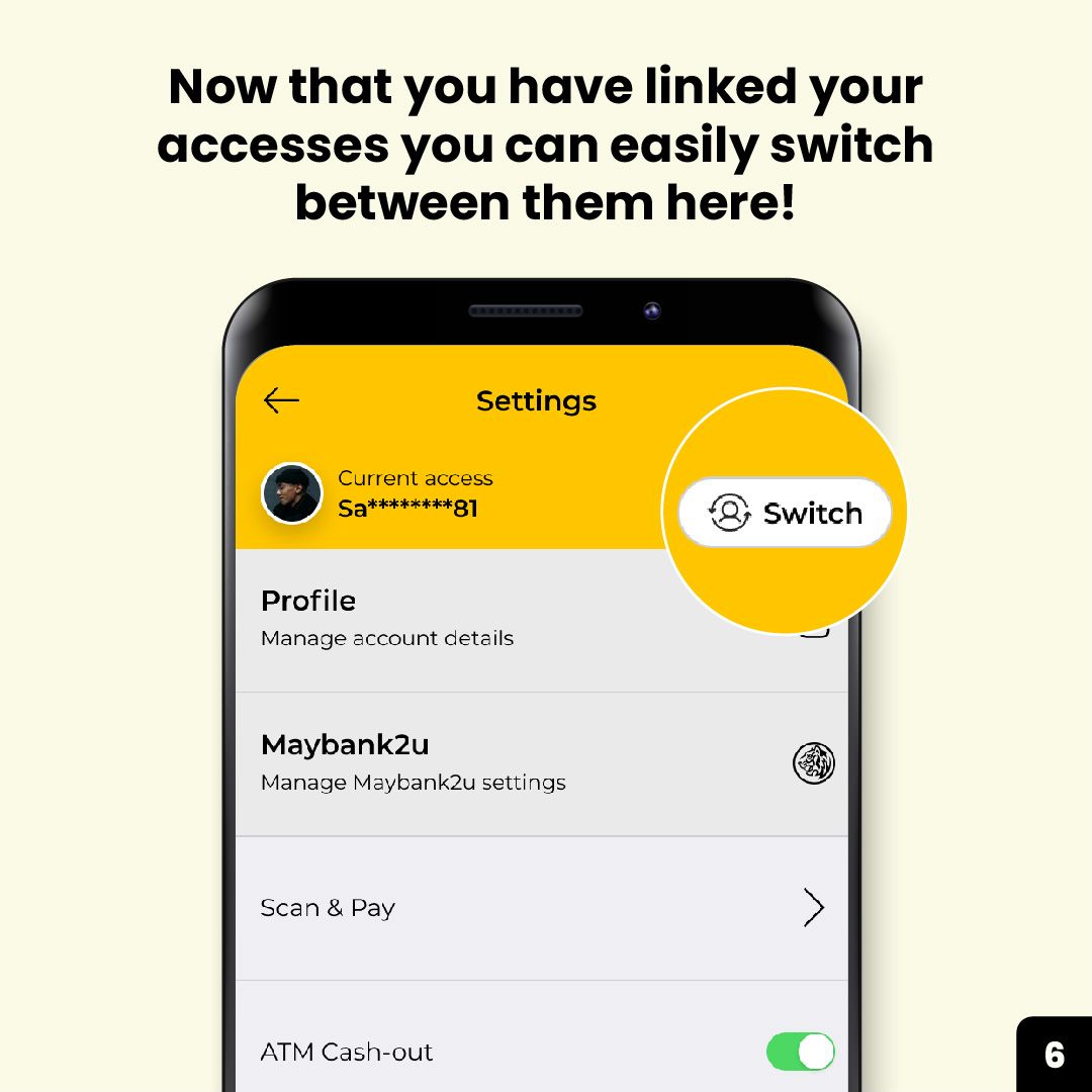 Maybank MAE: How to add multiple M2U accounts in a one app