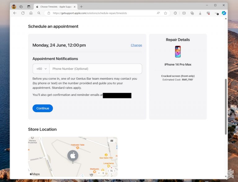 How to make Genius Bar appointment at Apple The Exchange TRX
