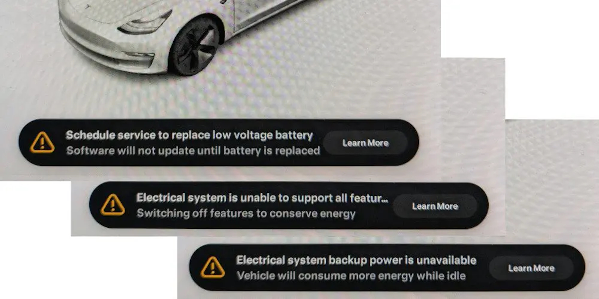 Tesla doors will not work when the low voltage battery dies: Here's how ...