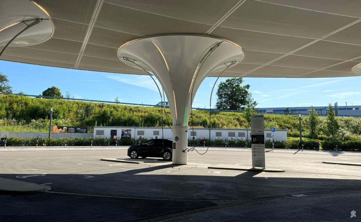 This is Europe's largest DC Charging hub with over 70 charge points ...