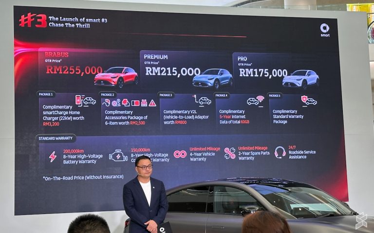 Smart #3 EV lands in Malaysia with a starting price of RM175k