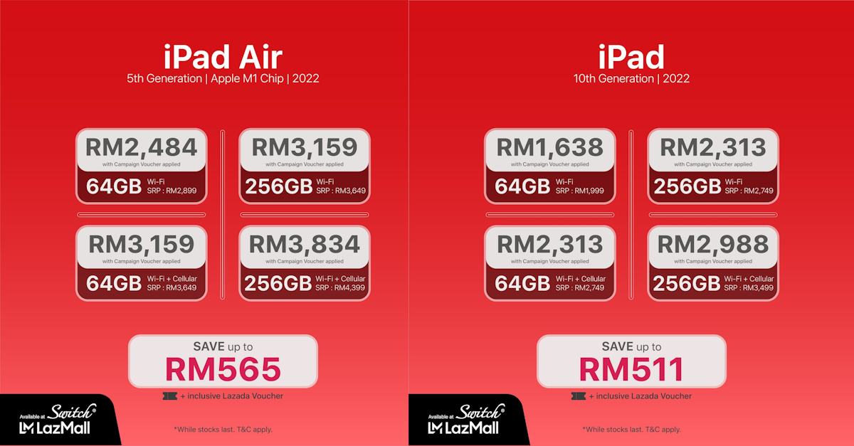 Deal: Over RM1,800 discounts for MacBook, iPad, and Apple Watch