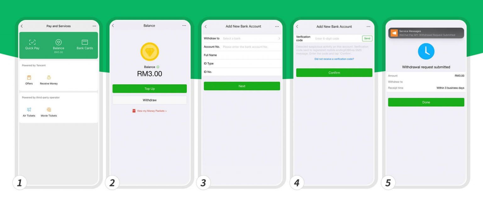 WeChat Pay MY eWallet shut down: How to withdrawal funds
