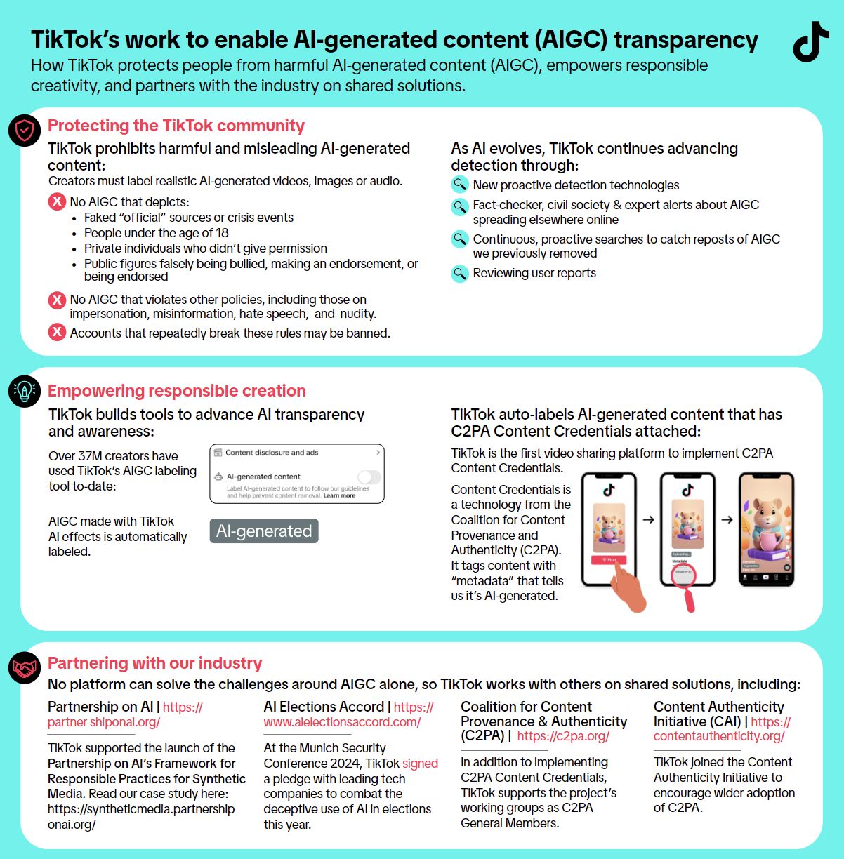 How TikTok tackles online harm, regulation and AI concerns