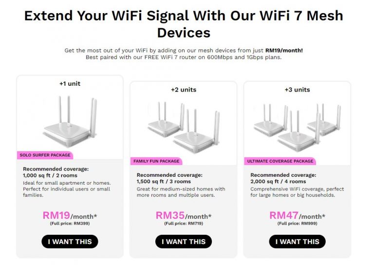 Time Home Fibre now offers free WiFi 7 router and mesh nodes