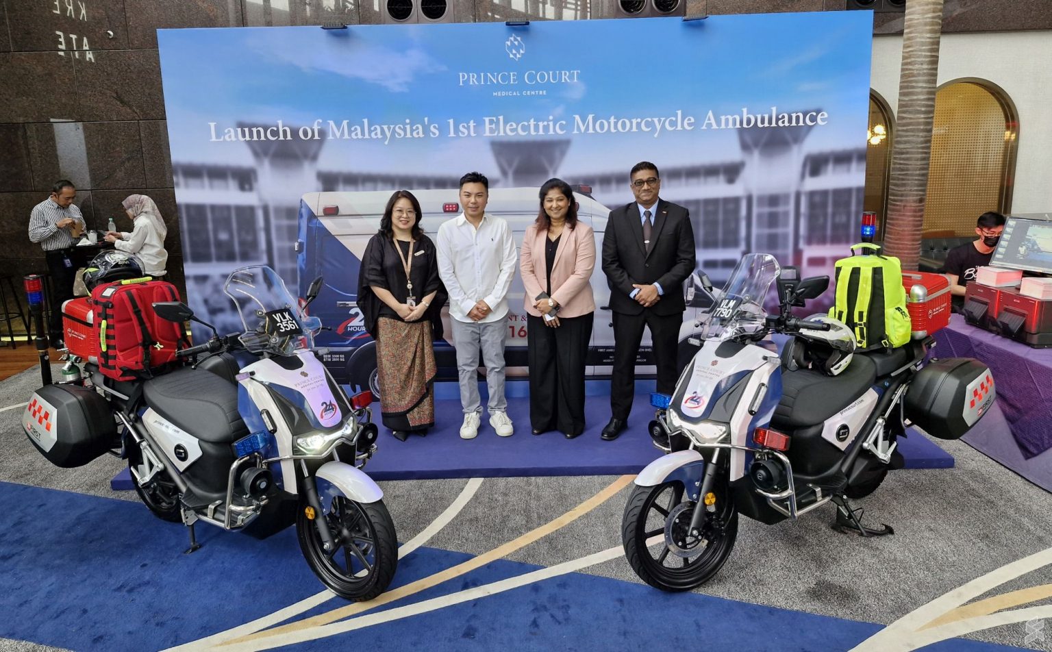 Malaysia's 1st electric motorcycle ambulance by Prince Court