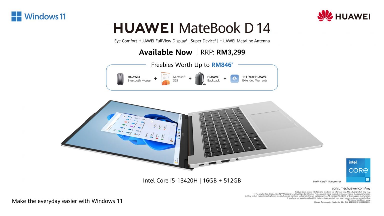 Huawei MateBook D 14 2024 Malaysia: Official pricing & spec