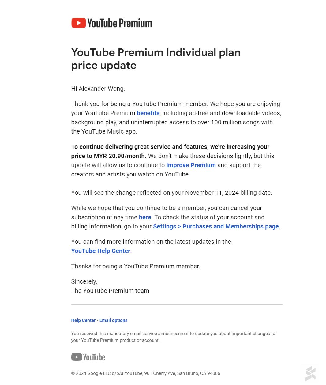 YouTube Premium Malaysia gets price increase, up to RM8 more