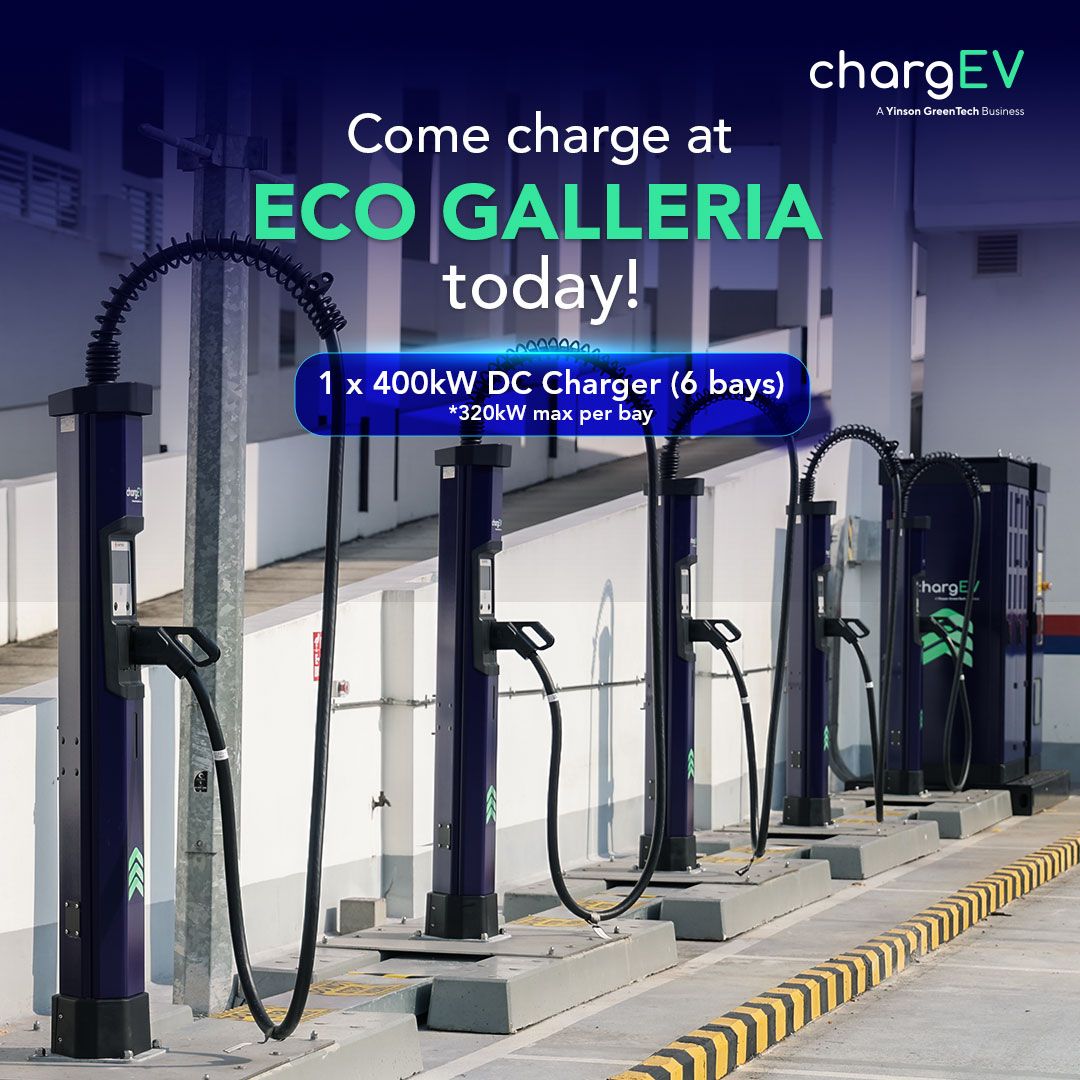 ChargEV 400kW DC Charger at Eco Galleria Iskandar Johor