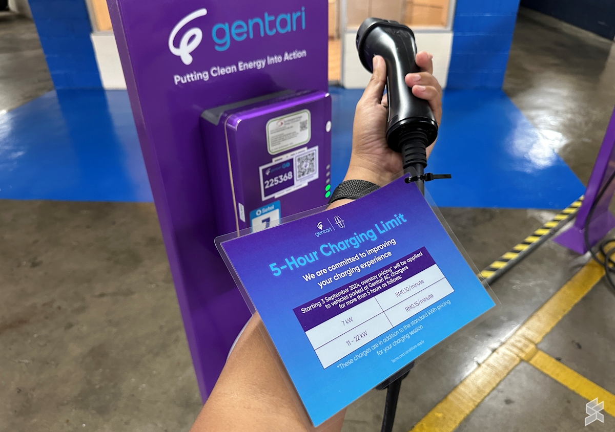 Gentari imposes 5-hour time limit on AC chargers at Suria KLCC, KL Convention Centre,