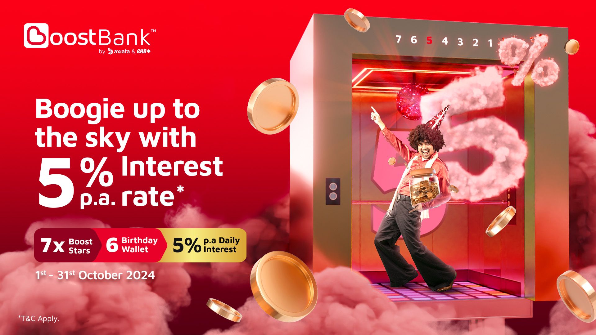 Boost Bank offers 5% p.a. interest rate with Special Jars