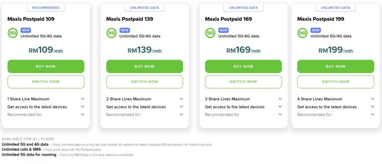 Maxis and Hotlink Postpaid get more data, unlimited upgrades