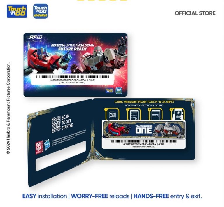 Touch 'n Go x Transformers One: TNG RFID and TNG Cards